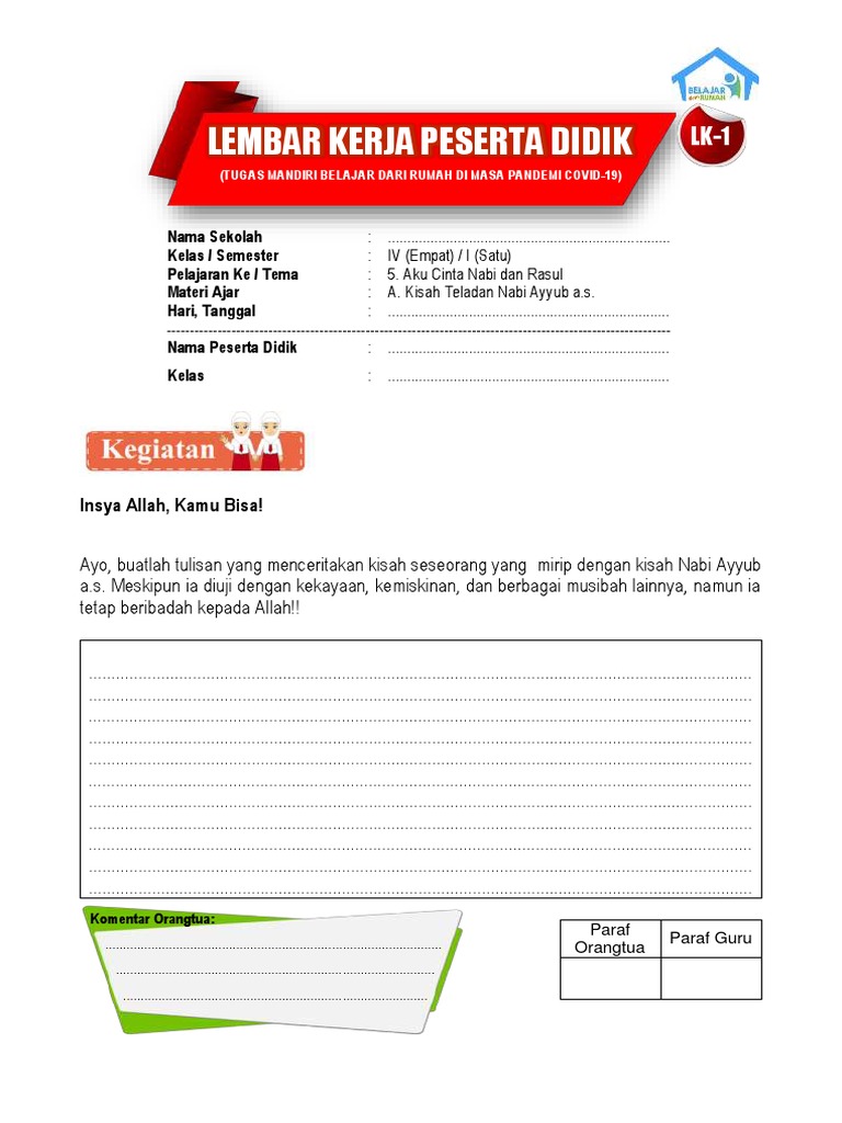 LKPD KLS 4 Pelajaran 5 | PDF