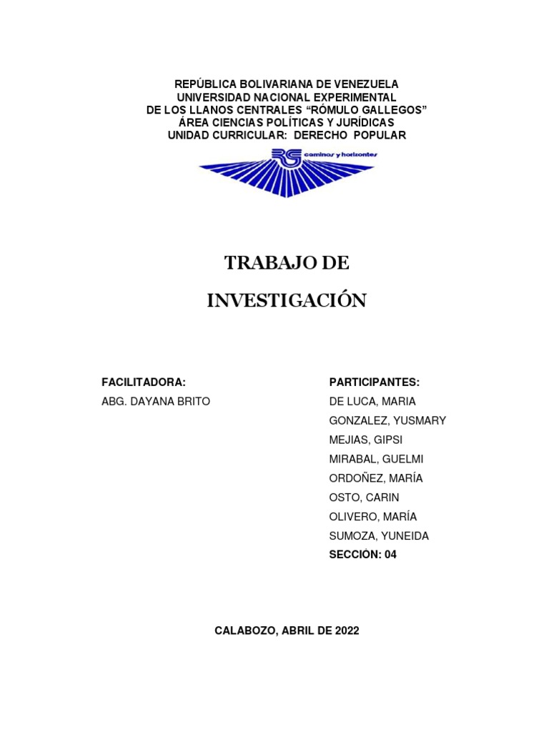 Trabajo de Leyes Del Poder Popular | PDF | Planificación | Estado ...