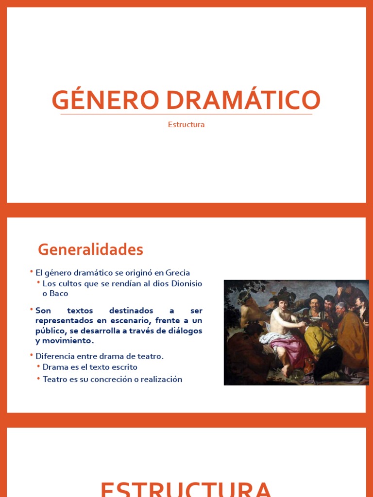 Estructura del Género Dramático | PDF | Romeo y Julieta | Teatro