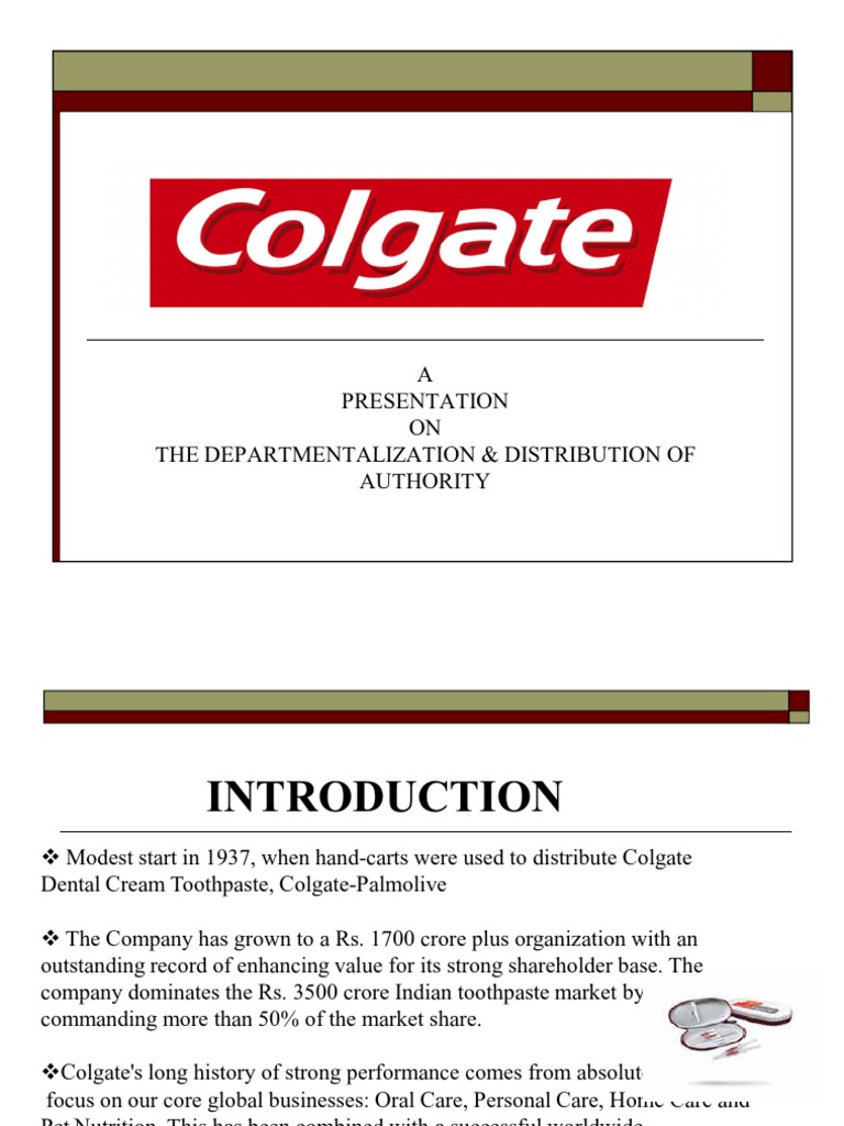 COLGATE | PDF | Business