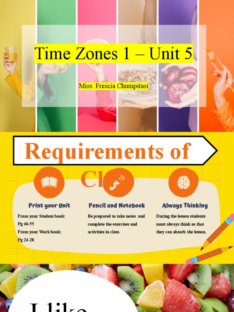 Time Zones 1 Unit 5 | PDF | Pancake | Regional & Ethnic Food