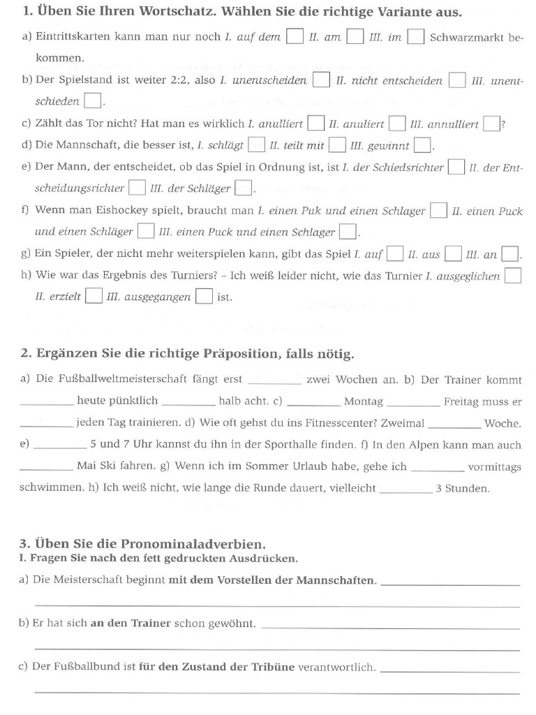 Sprechen Sie Deutsch 2 - 8l Test - 1 | PDF
