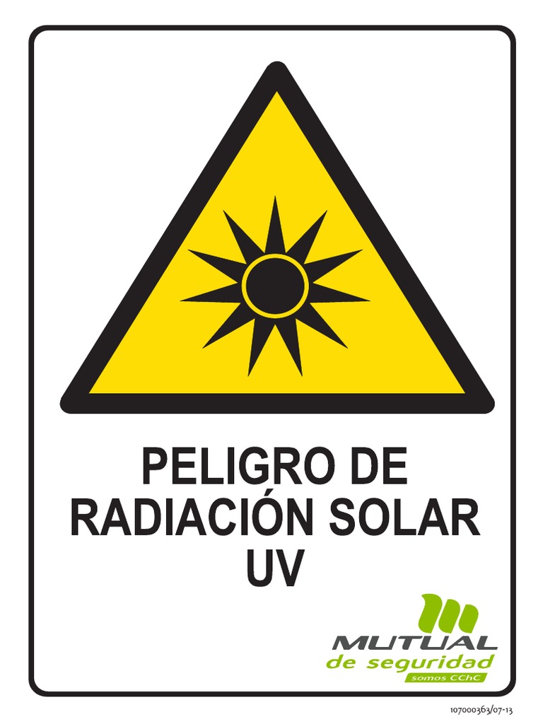 Senal Peligro Radiacion Solar Uv | PDF Senal Peligro Radiacion Solar Uv | PDF