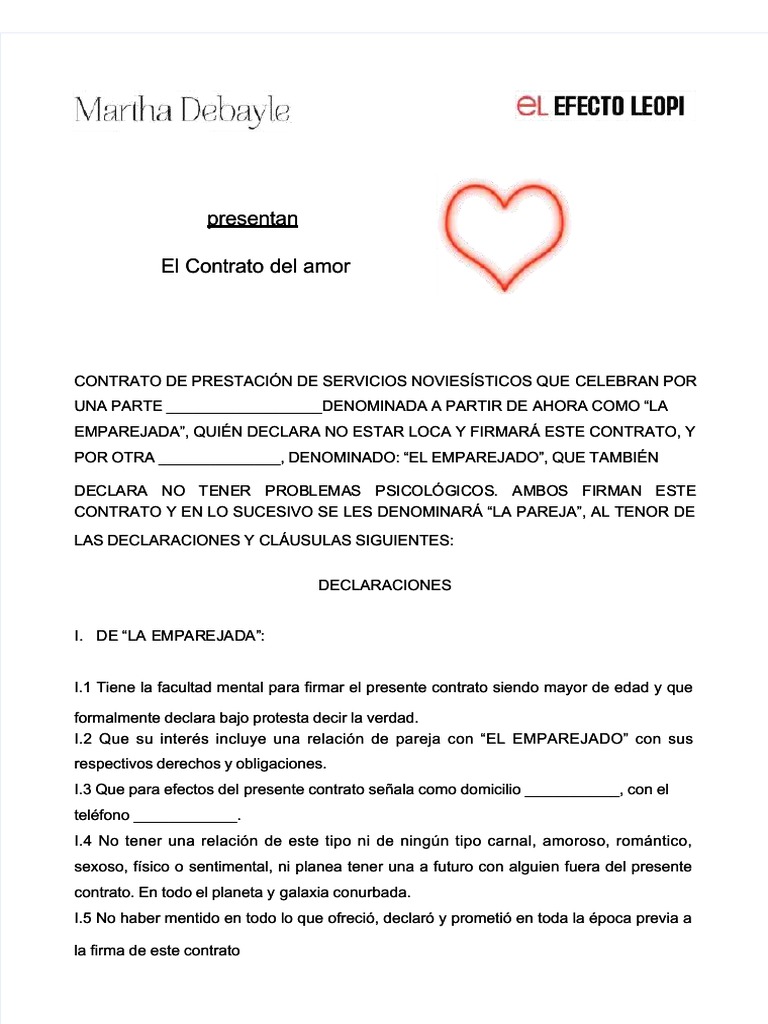 PDF Contrato Del Amor - Compress | PDF