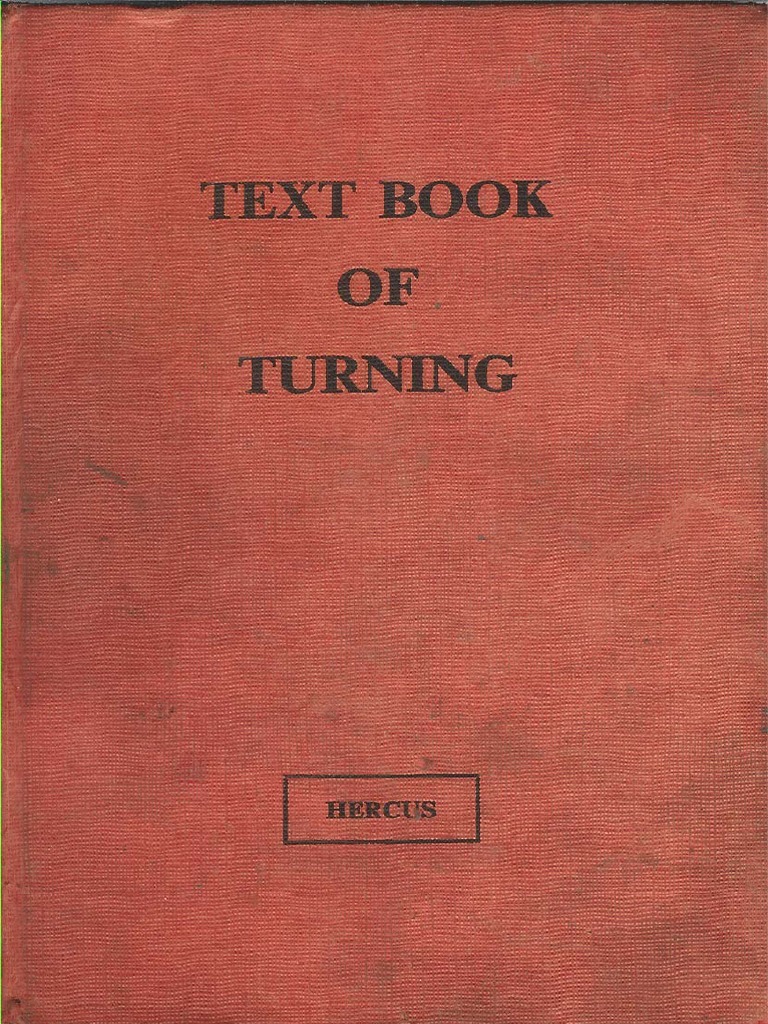 Hercus - Textbook - of - Turning 1970 | PDF