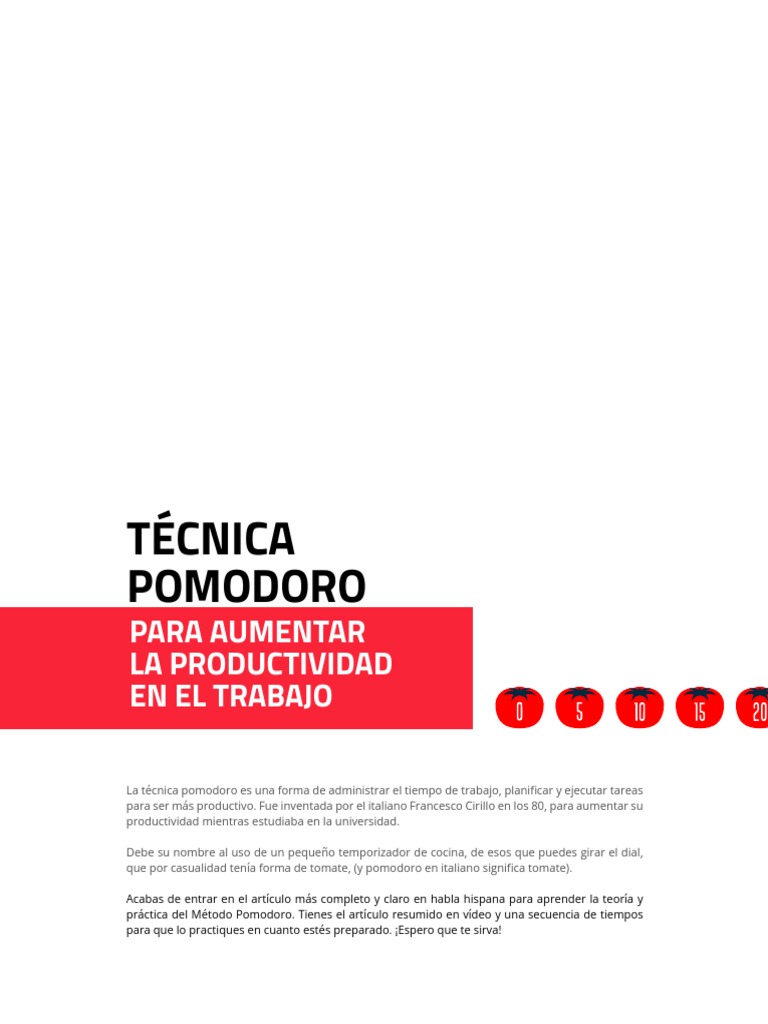 Te Cnica-Pomodoro | PDF