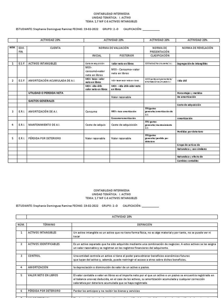 Nif C-8 | PDF | Activo intangible | Business