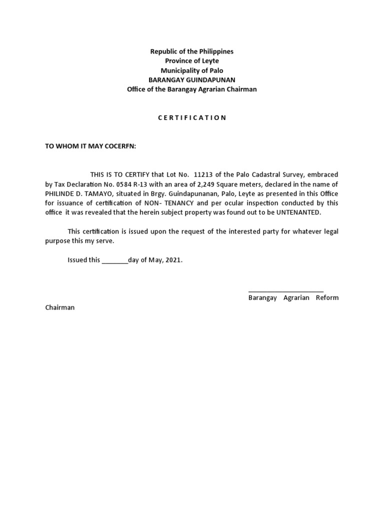 Barc Certification Phelandi | PDF