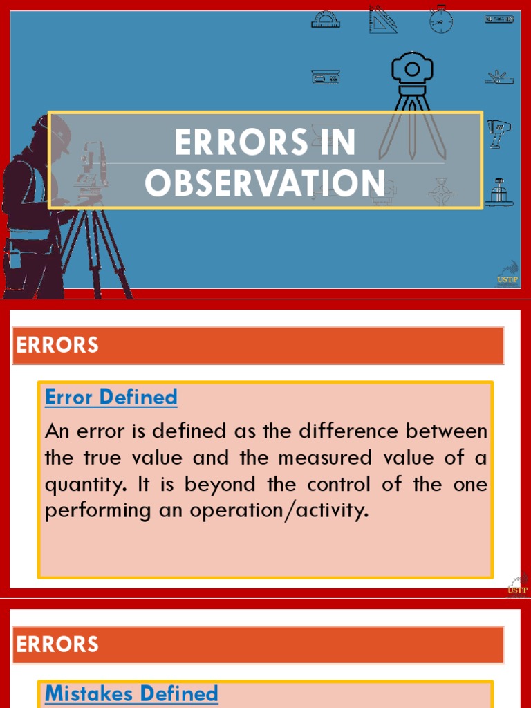 Errors in Observation | Download Free PDF | Accuracy And Precision | Errors And Residuals