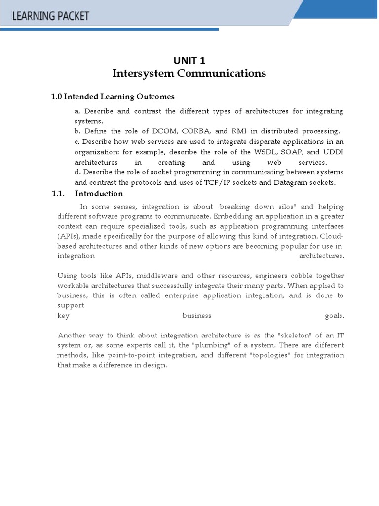 Learning Packet 1 ELECTIVE 4 | PDF | Port (Computer Networking ...