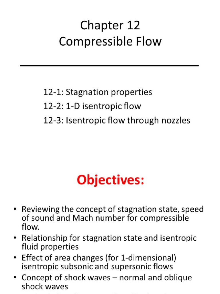 Chapter 12 Compressible Flow - PPT Video Online Download | PDF