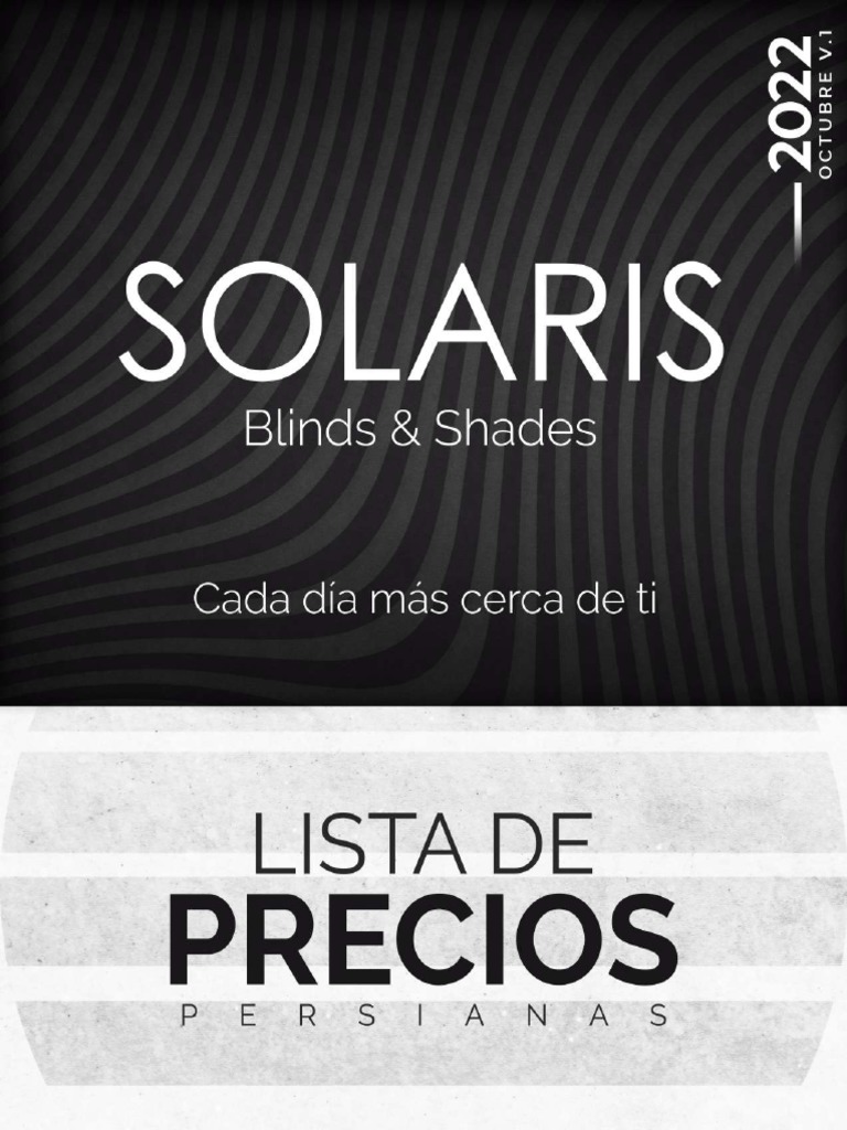 Lista de Precios Solaris 2022 Octubre V1 | PDF
