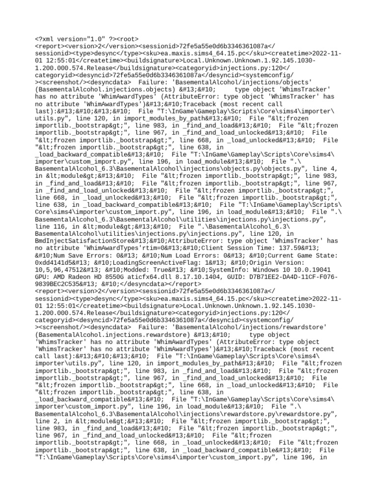 Analysis of Mod Incompatibility Errors in The Sims 4 | PDF | Graphics ...