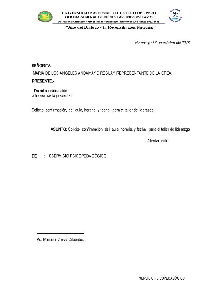 FORMATO de Oficio | PDF