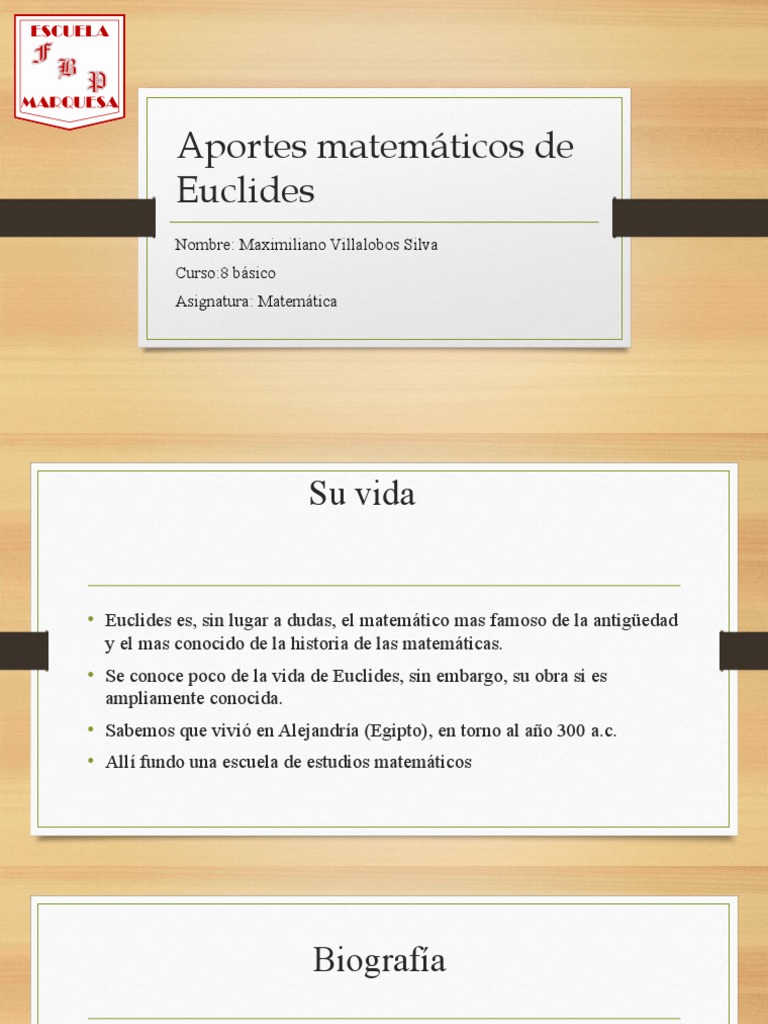 Aportes de Euclides a la Geometría | PDF | Filosofía | Clásicos