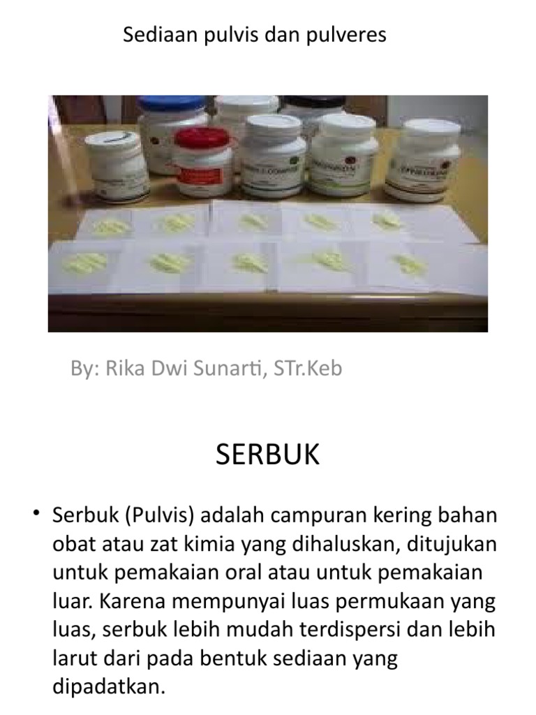 PERTEMUAN V Sediaan Pulvis Dan Pulveres | PDF