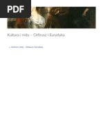 Mit o Orfeuszu I Eurydyce | PDF