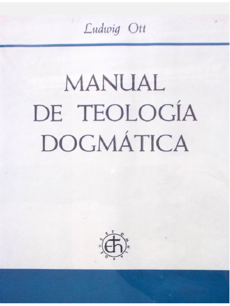 Manual de Teologia Dogmatica - Ludwig COMPLETO - Opt | PDF | Trinidad ...