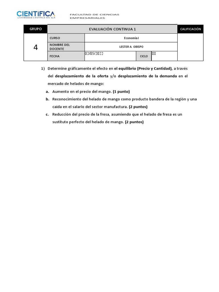 Annotated-Evaluación Continua 1 - GRUPO 4 | PDF | Oferta (economía ...
