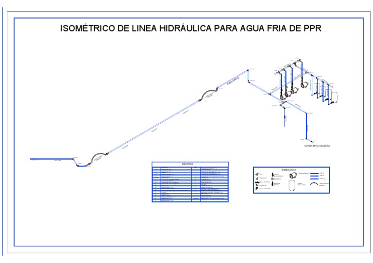 Isométrico de Tubería Hidráulica PPR | PDF | Plomería | Ingeniería mecánica