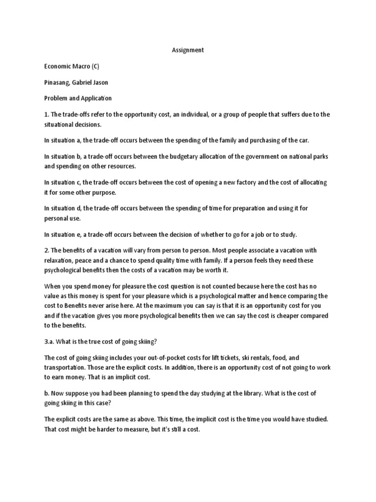 Assignment Macro | PDF | Market Failure | Profit (Economics)