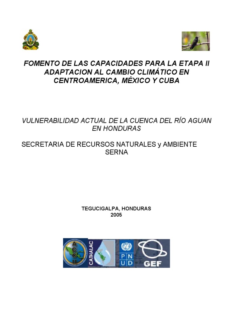 Vulnerabilidad del Río Aguán en Honduras | PDF | Honduras | Deforestación