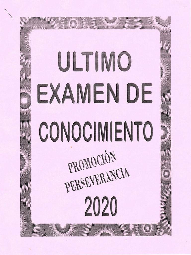 Examen de Conocimientos EO PNP 2020 | PDF | Metafísica | Ciencia cognitiva