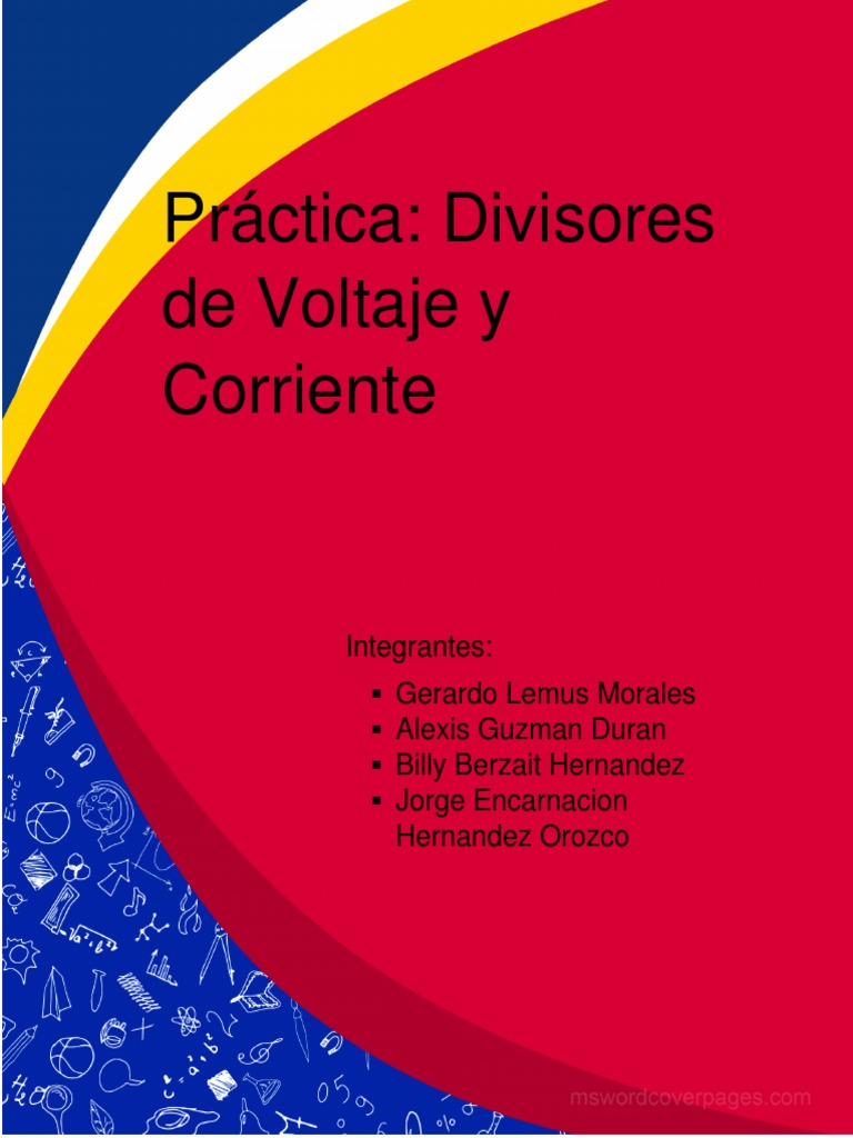 Práctica Divisores De Voltaje Y Corriente Descargar Gratis Pdf