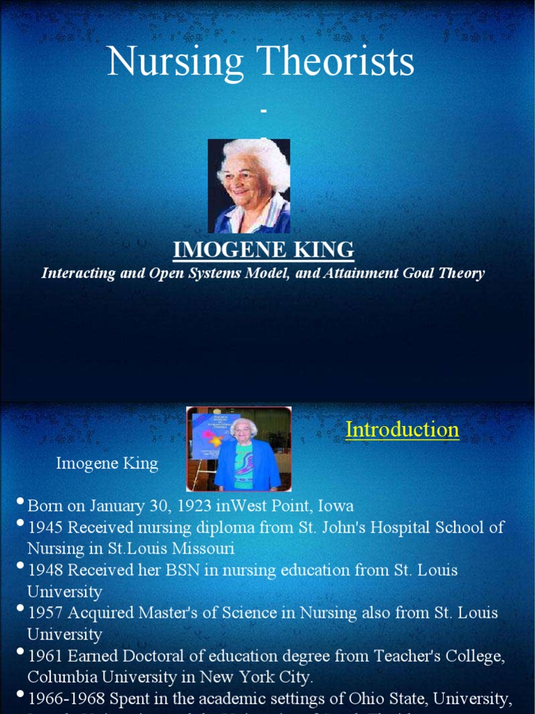 Imogene King | PDF | Nursing | Perception