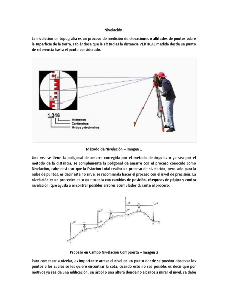 Nivelación Pdf Medición Science