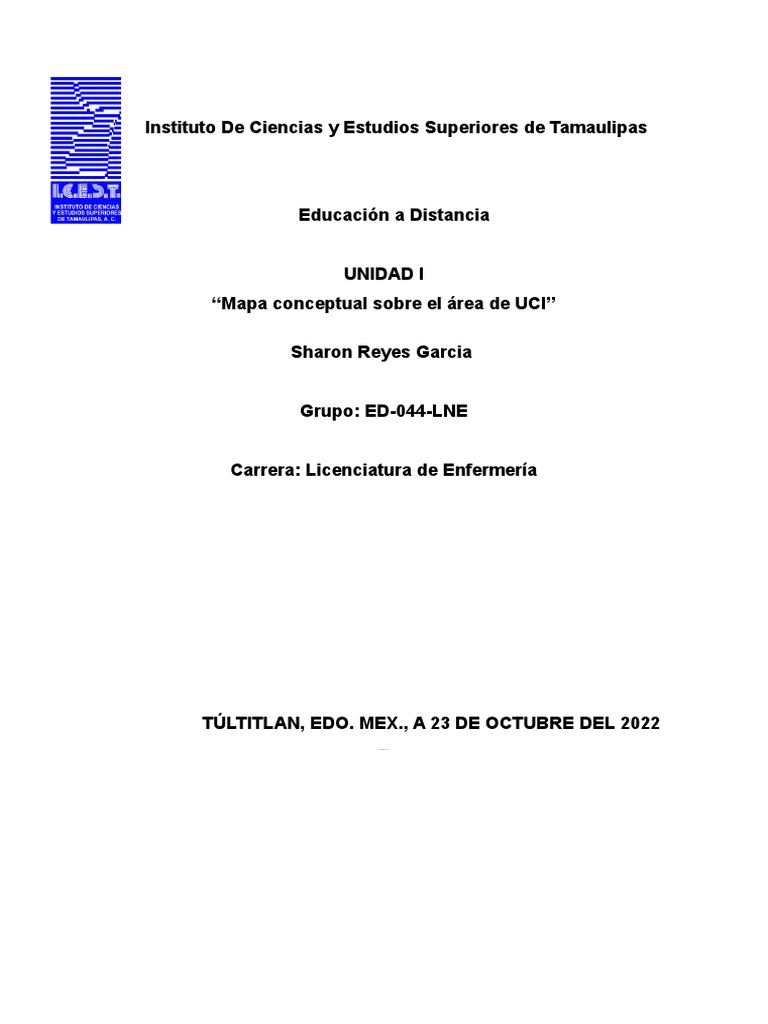 UCI-Mapa conceptual cuidados intensivos | PDF | Unidad de Cuidados Intensivos | Medicina de ...