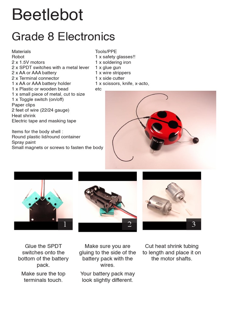 Beetlebot Step by Step | PDF | Switch | Wire