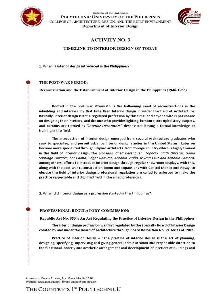 HIJE - Mark John - PP&E Assignemnt 3 | PDF | Interior Design | Philippines