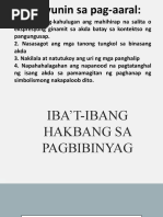 Camarines - BFE III-5 - Rubriks para Sa Monologo | PDF