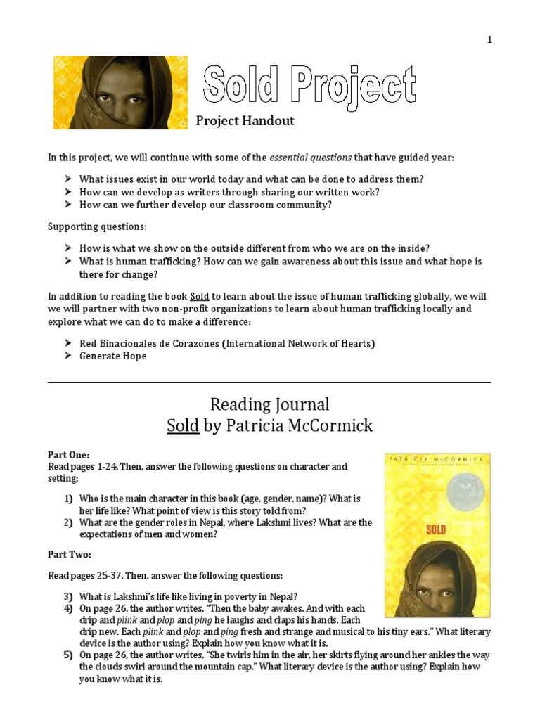 Exploring "Sold" by Patricia McCormick | PDF | Narration