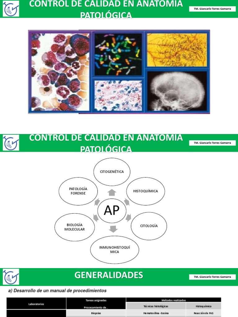 Semana 17 - Control de Calidad en Anatomía Patológica | PDF | Biología ...