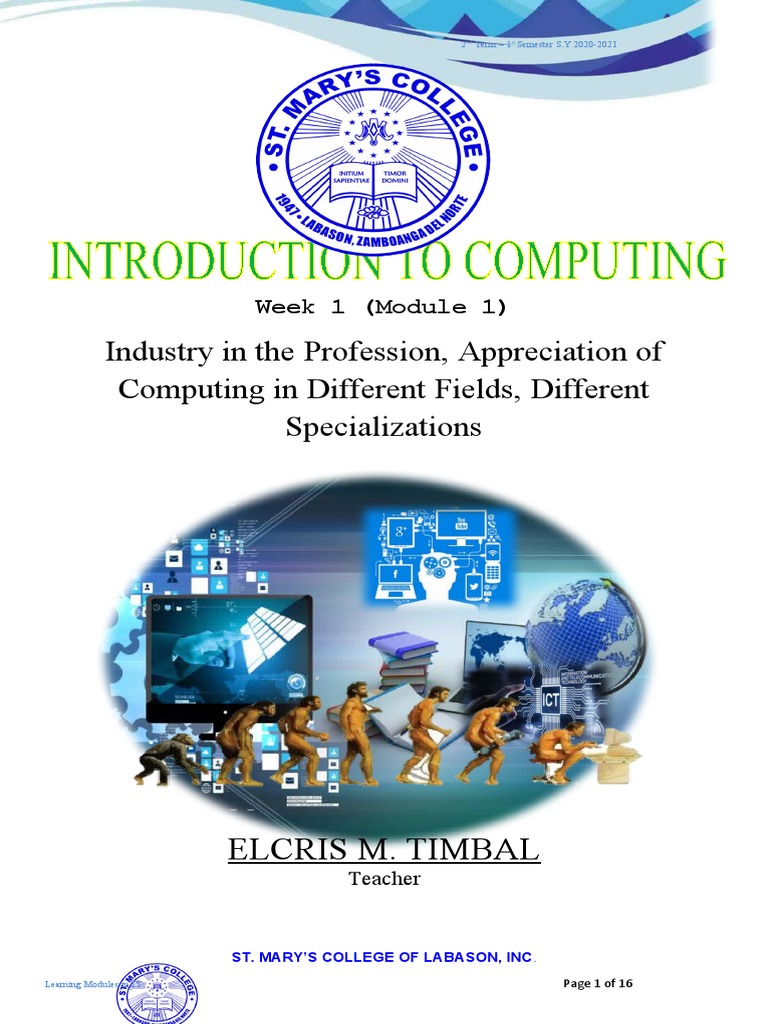 Week 1 Module 1 - Industry Profession | PDF | Electronics | Electrical ...