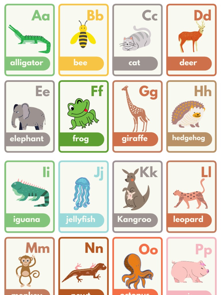 Animal Flash Cards | PDF