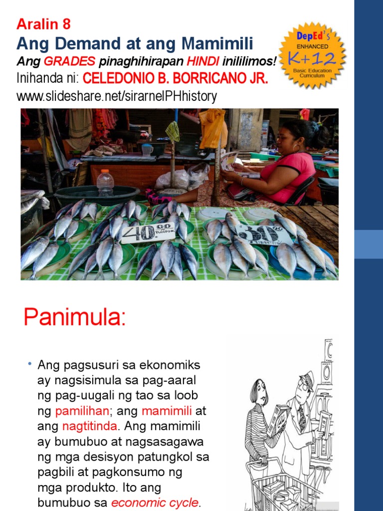 Aralin 8-Ang Demand at Ang Mamimili | PDF