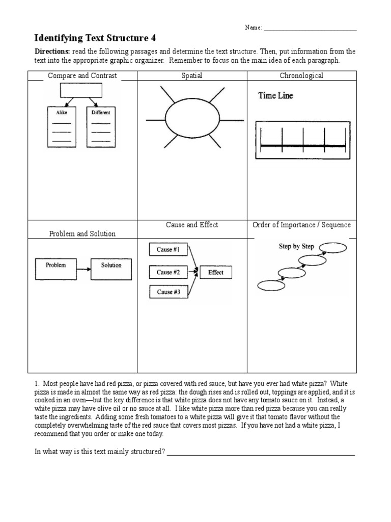 Text Structure 4 | PDF | Pizza | Cuisine