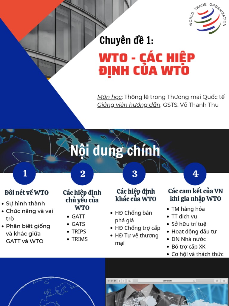 Chuyên đề 1:: Wto - Các Hiệp Định Của Wto | PDF