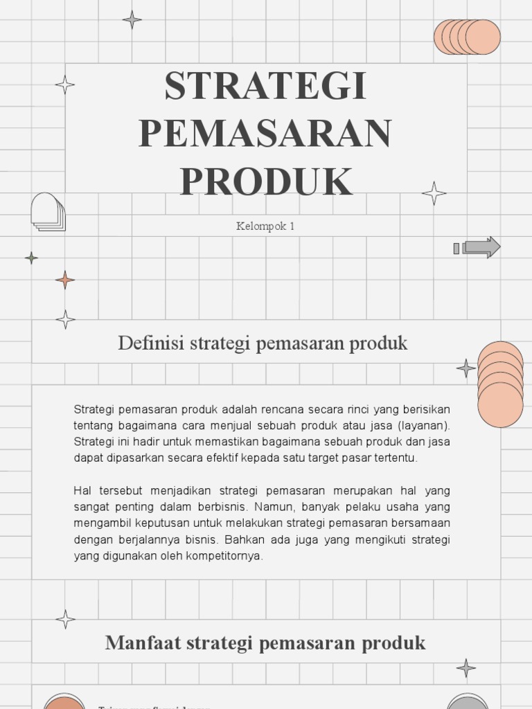 (Kewirausahaan) Kel1 PPT Strategi Pemasaran | PDF