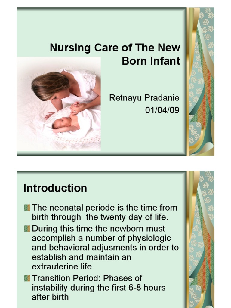 Newborn Infant Nursing Care Guide | PDF | Breastfeeding | Infants