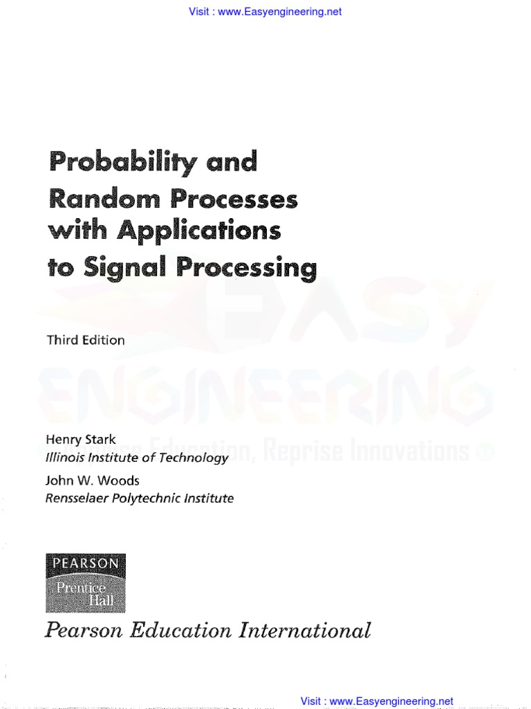 Henry Stark John W Woods Probability and Random | PDF