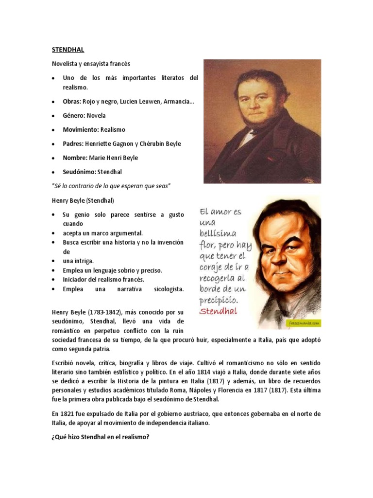 STENDHAL | PDF