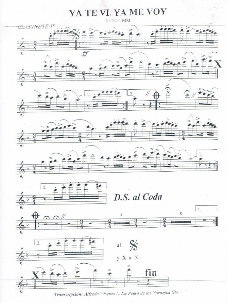 Ya Te Vi Ya Me Voy - Banda MM | PDF