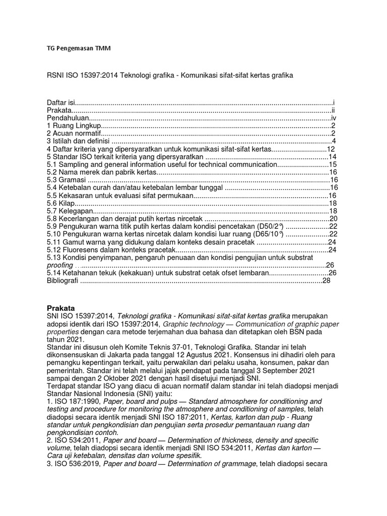TG Pengemasan TMM | PDF