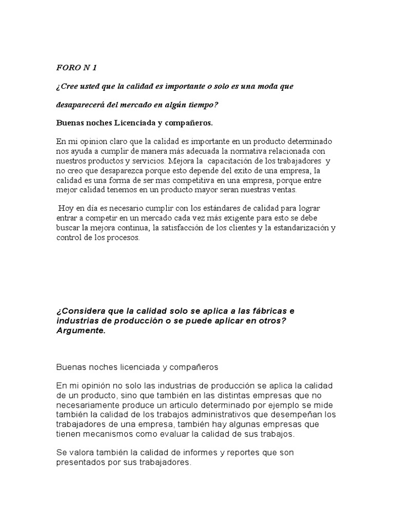 Calidad y competitividad en debate | PDF | Calidad (comercial) | Business