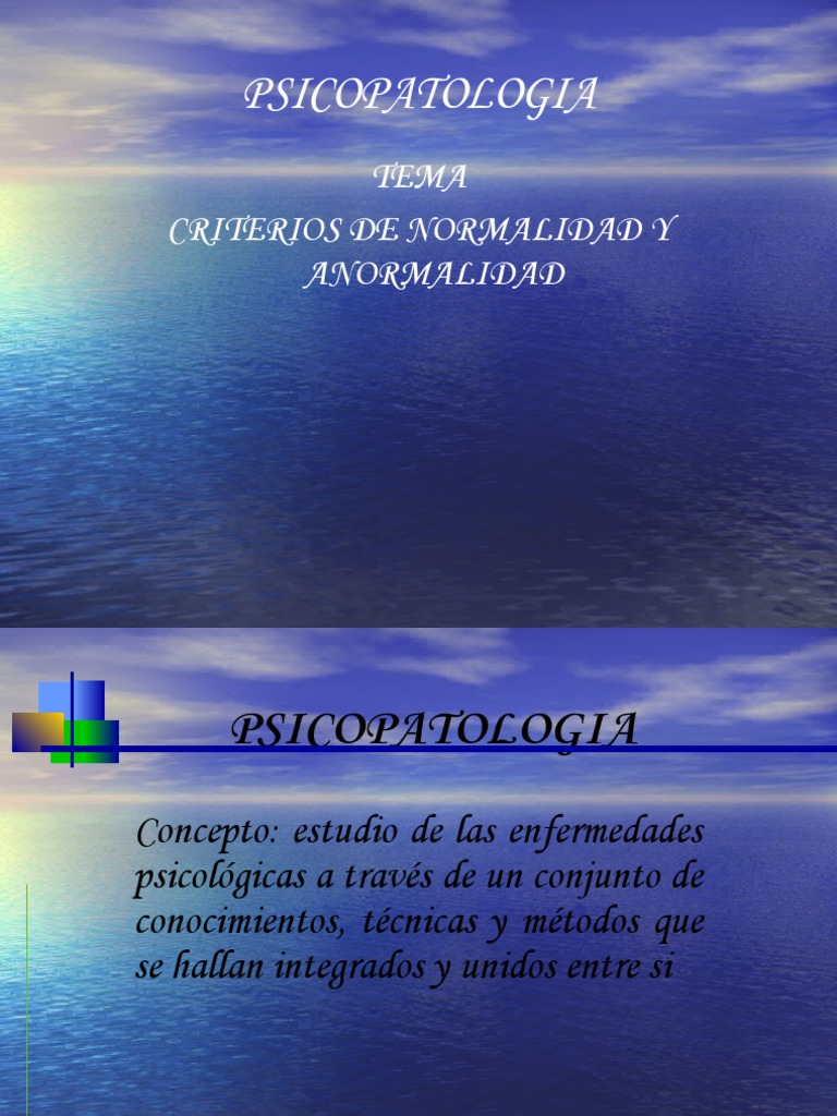 Criterios de Normalidad y Anormalidad . | Descargar gratis PDF ...