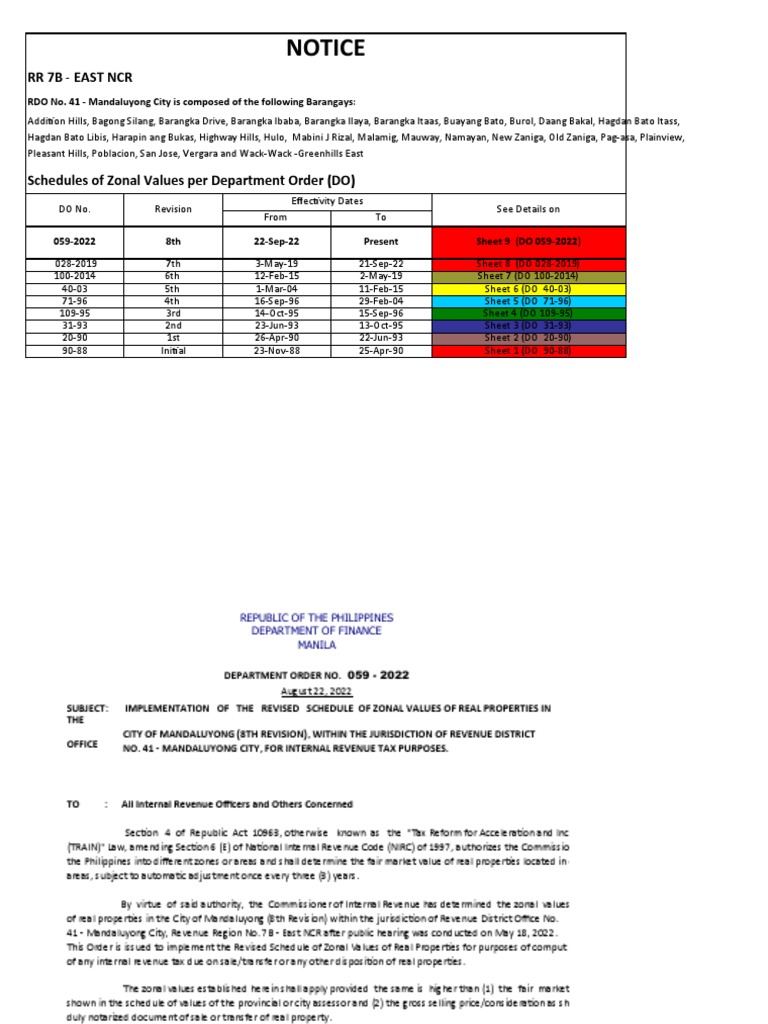 RDO No. 41 - Mandaluyong City | PDF